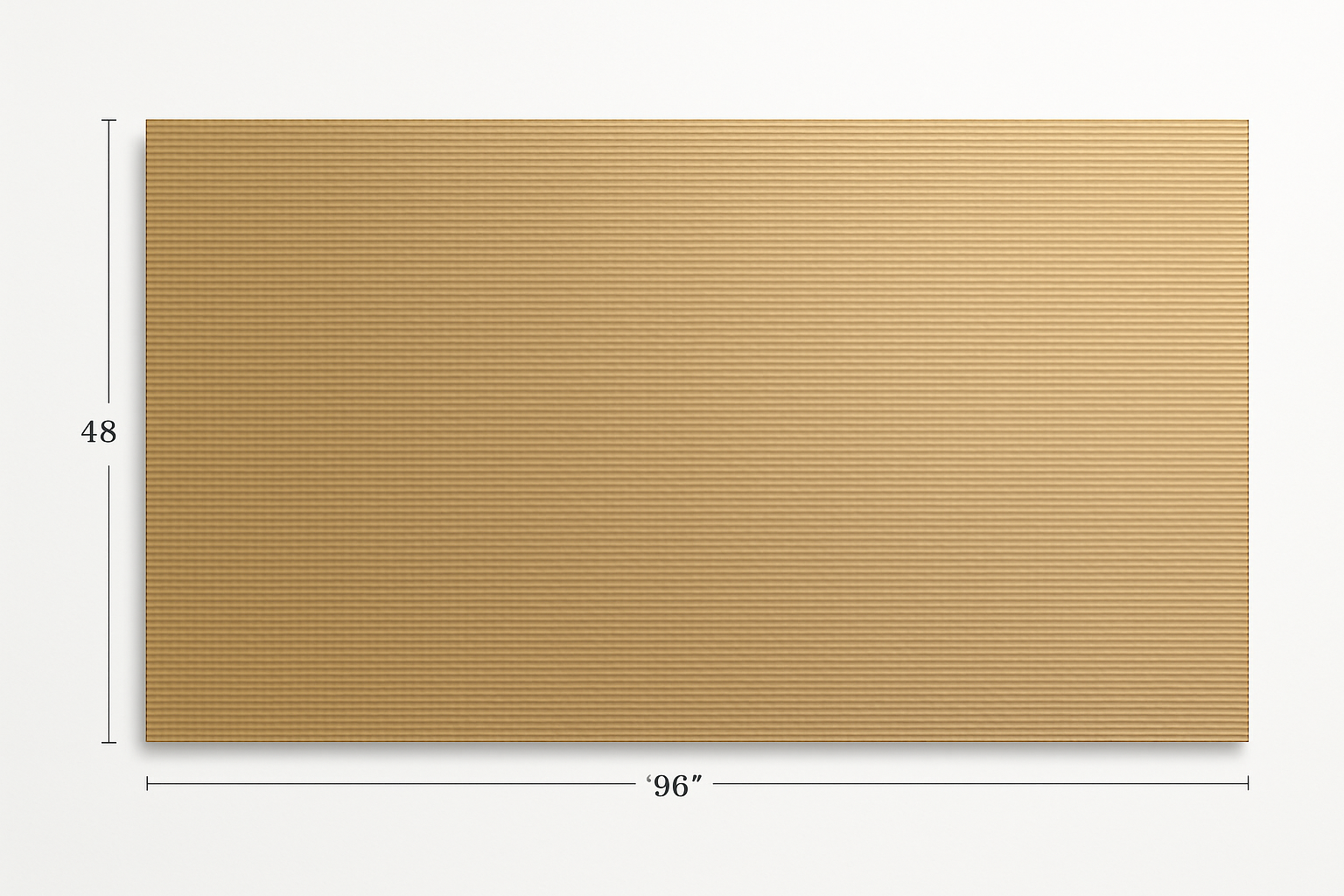 Corrugated Sheet 48" x 96" – Professional Packaging Group